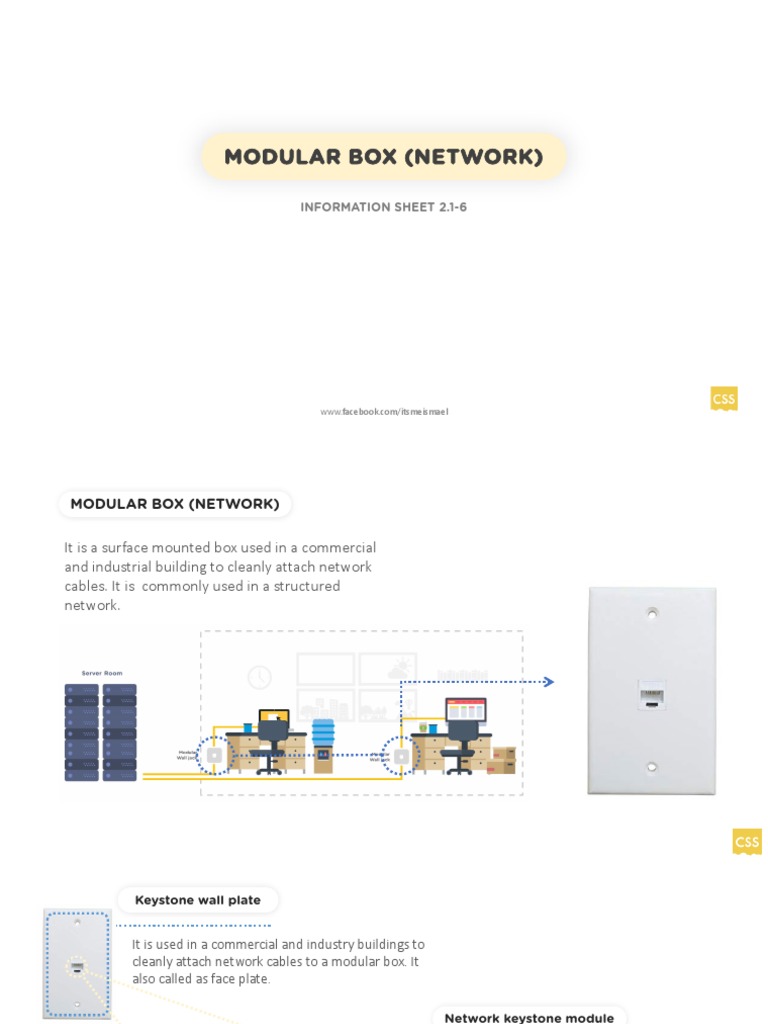 2.1-6 Modular Box (Network Jack) Power Point | PDF