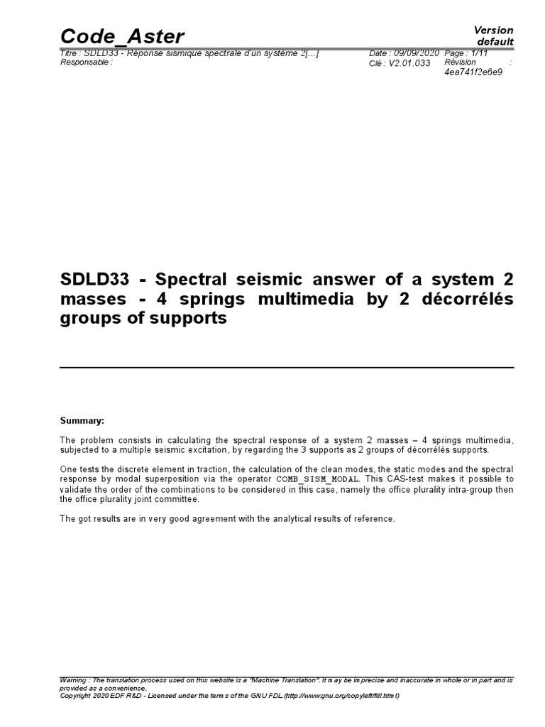 Code Aster | PDF | Applied And Interdisciplinary Physics | Mechanics