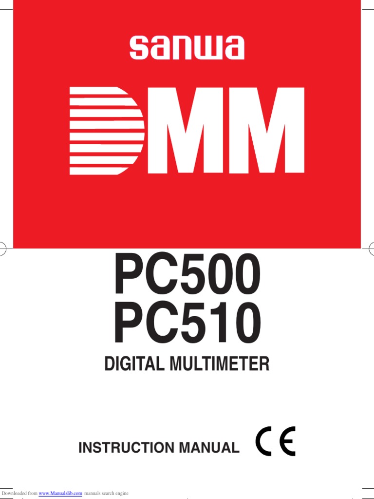 Digital Multimeter PC500/PC510 Manual | PDF | Home & Garden ...