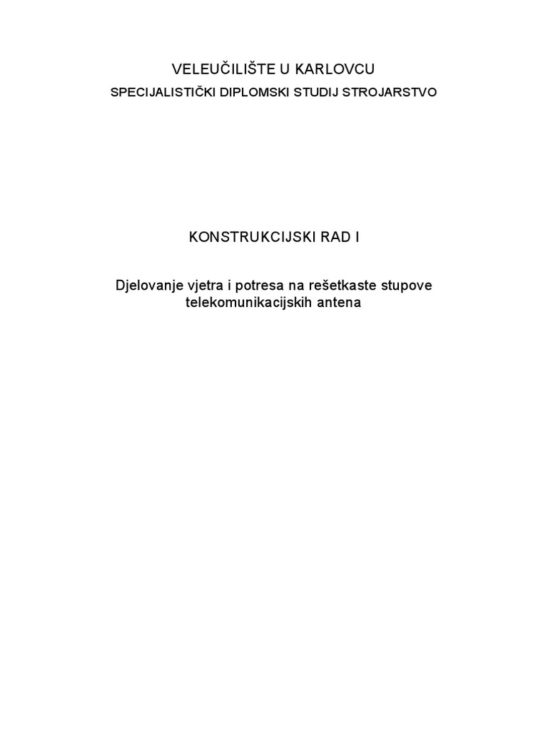 Konstrukcijski Rad I - IM | PDF