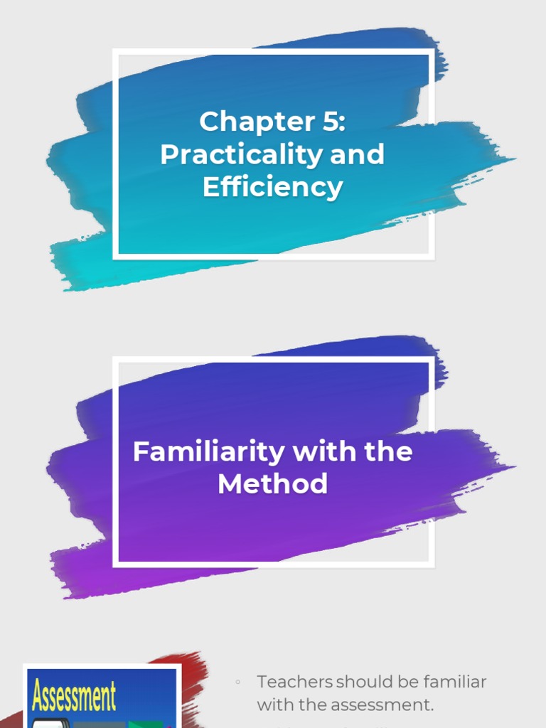 Practicality and Efficiency PDF | PDF | Educational Assessment ...
