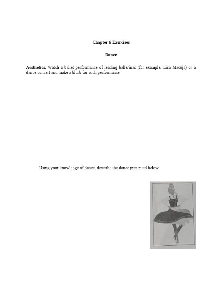 Chapter 6 Exercises | PDF | Dances | Ballroom Dance