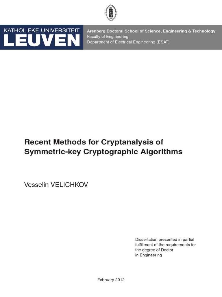 Thesis 197 | PDF | Cryptography | Secure Communication