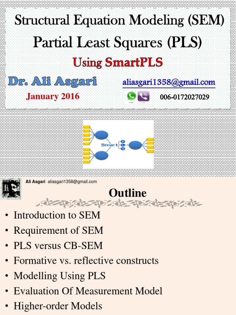 Smartpls DR 160418125246 PDF | PDF | Structural Equation Modeling ...