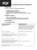 Punctuation Marks Lesson Plan | PDF | Lesson Plan | Punctuation