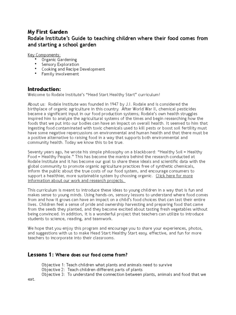 Rodale Institute's Guide To Teaching Children Where Their Food Comes ...