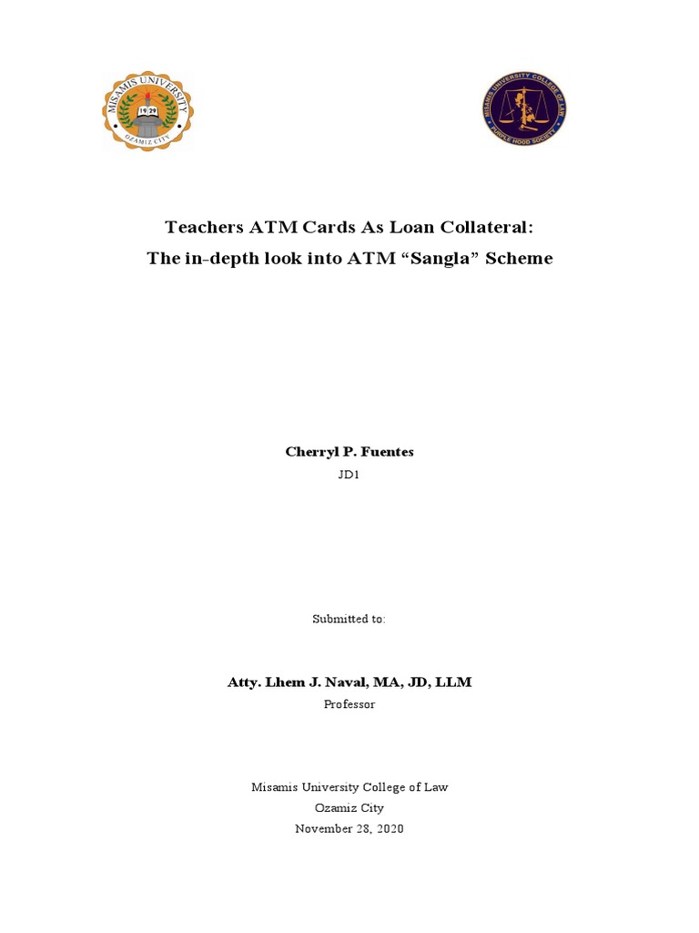 Teachers ATM Cards As Loan Collateral: The In-Depth Look Into ATM ...