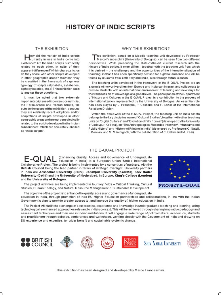 History of Indic Scripts 2016 PDF | PDF | Sanskrit | Tamil Language