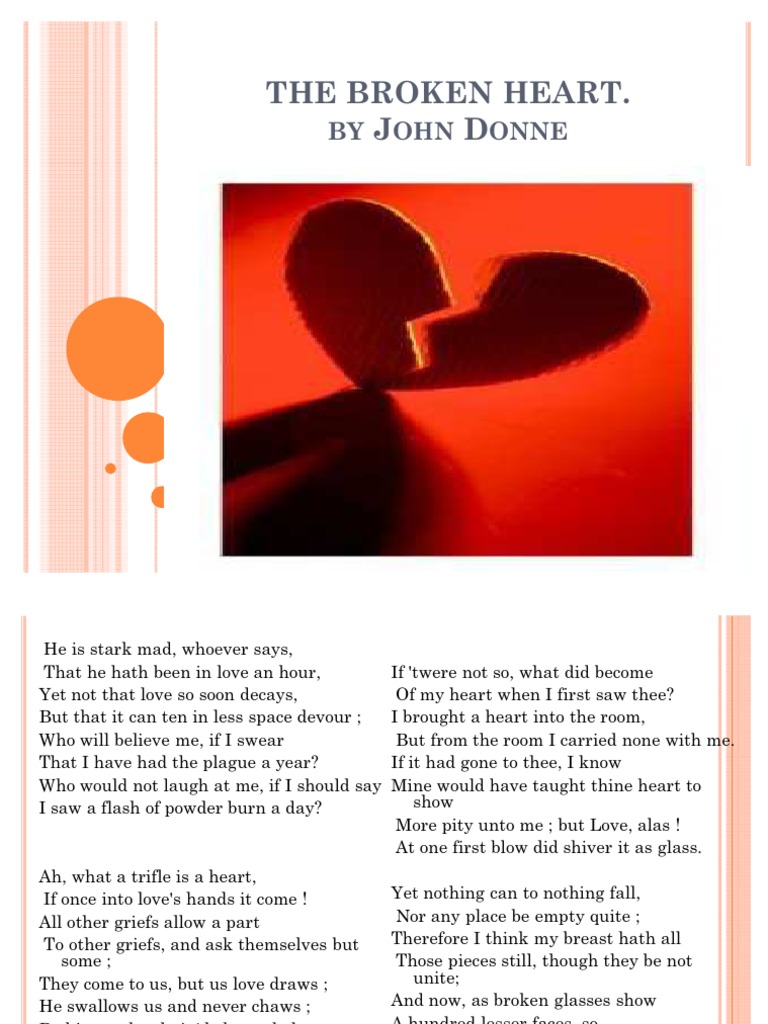 The Broken Heart | PDF | Metre (Poetry) | Poetry