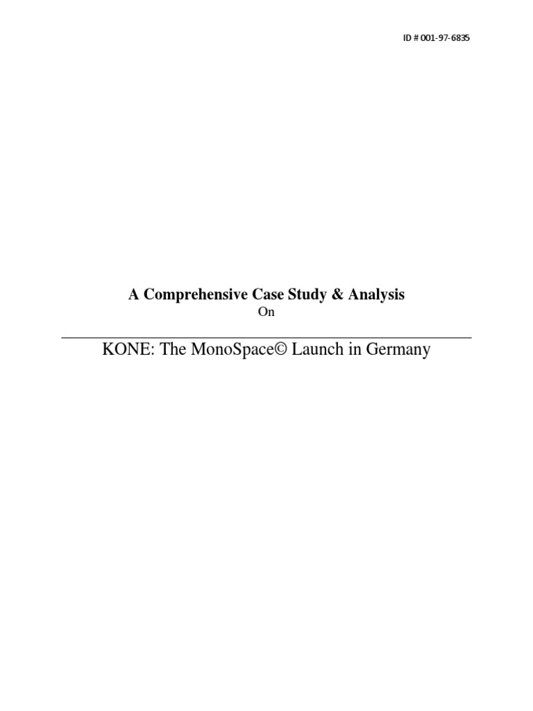 Kone Case Study | PDF | Elevator | Pricing