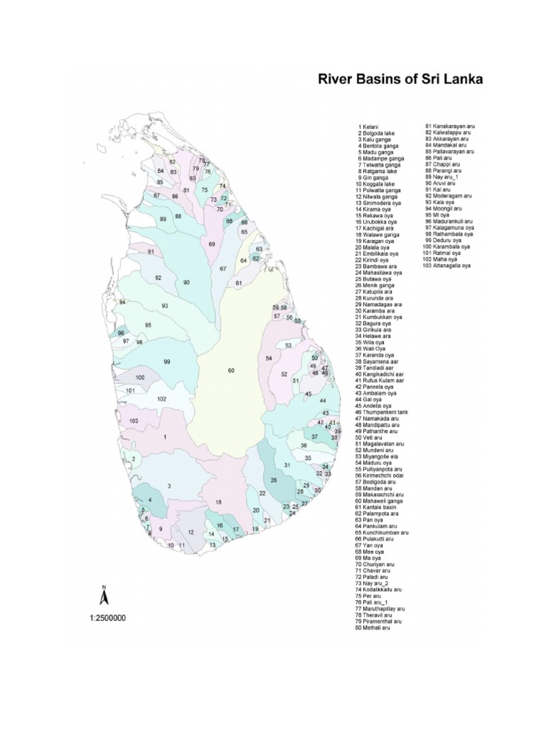 River Basins of Sri Lanka | PDF