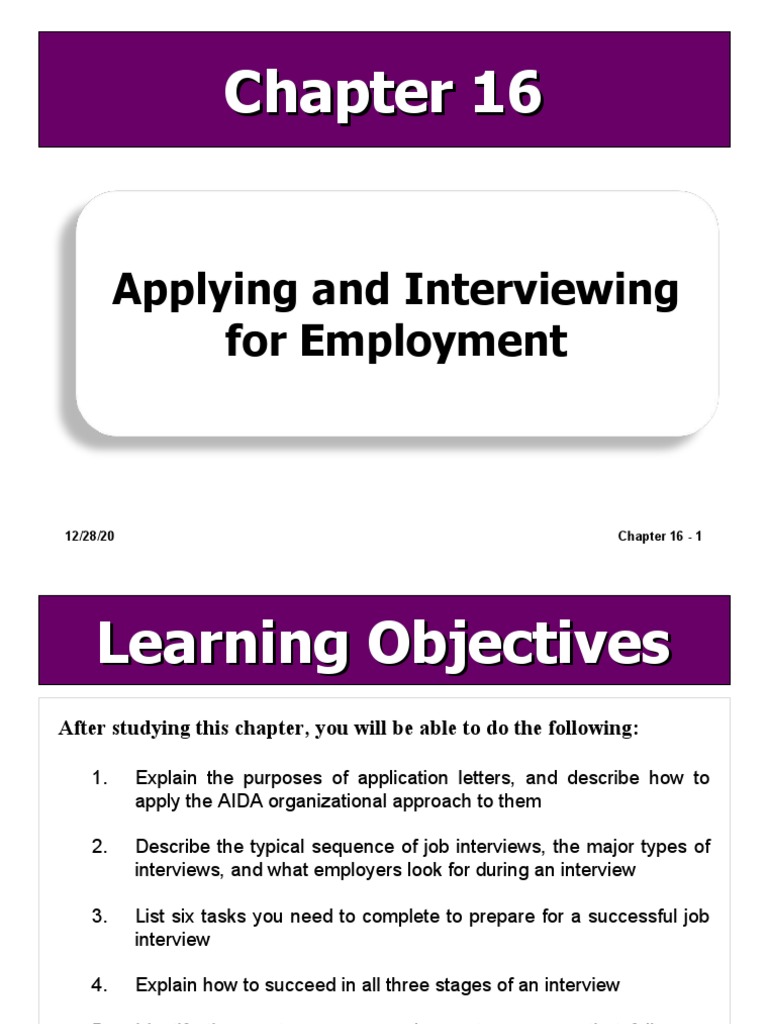 Job Application and Interview Strategies | PDF | Background Check ...