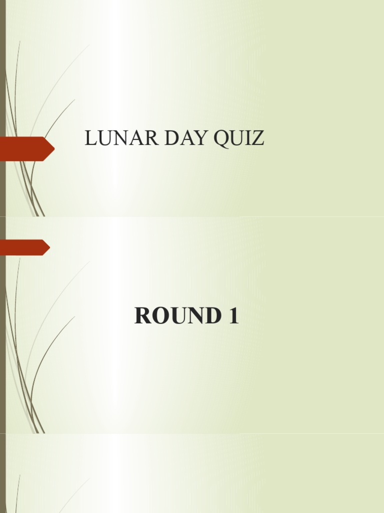 Lunar Day Quiz Questions & Answers | PDF