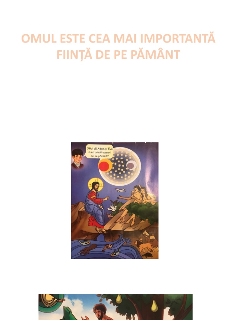 Omul Este Cea Mai Importanta Fiinta de Pe Pamant | PDF
