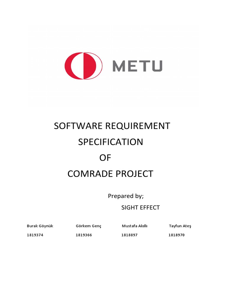 Srs of Comrade Project | PDF | Android (Operating System) | Application Programming Interface