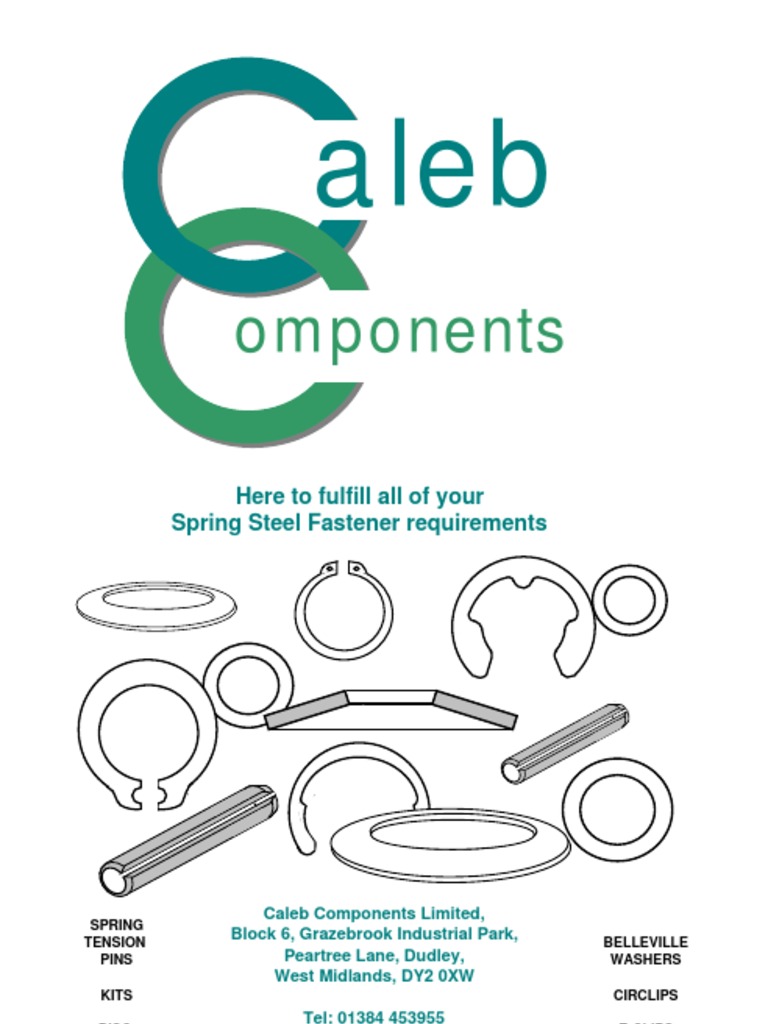 Caleb Components Catalogue | PDF | Mechanical Engineering ...