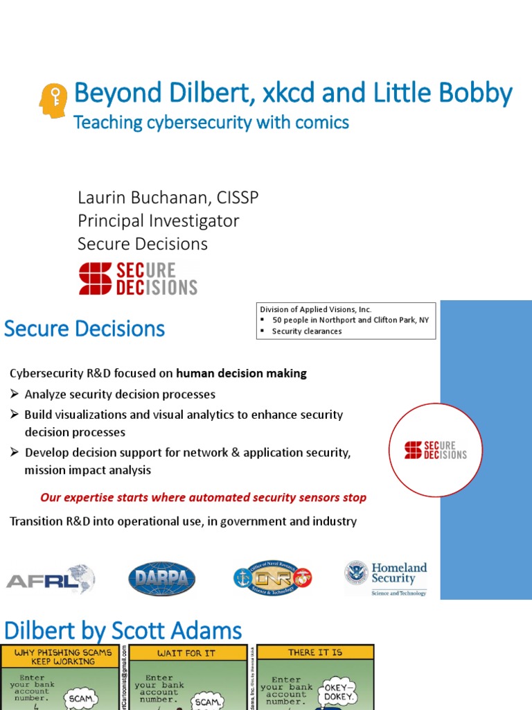 Beyond Dilbert, XKCD and Little Bobby. Teaching Cybersecurity With ...