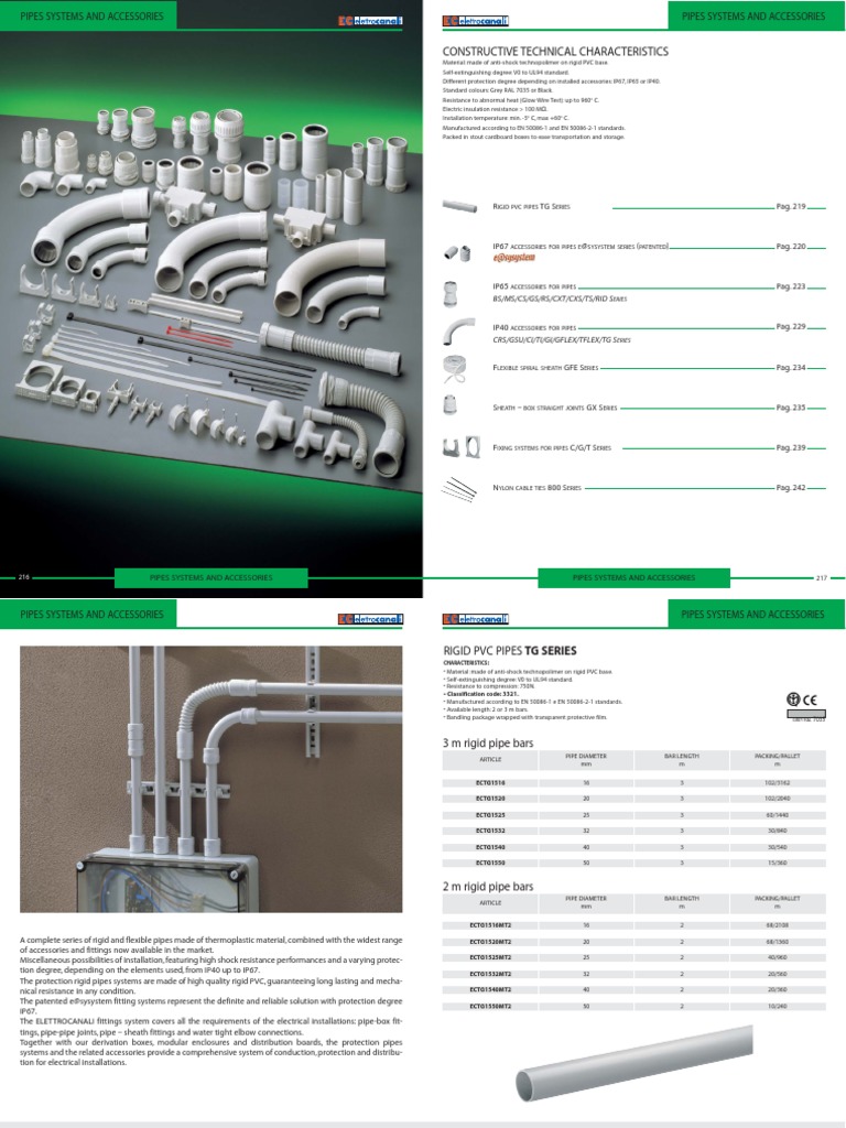 Constructive Technical Characteristics: Pipes Systems and Accessories ...
