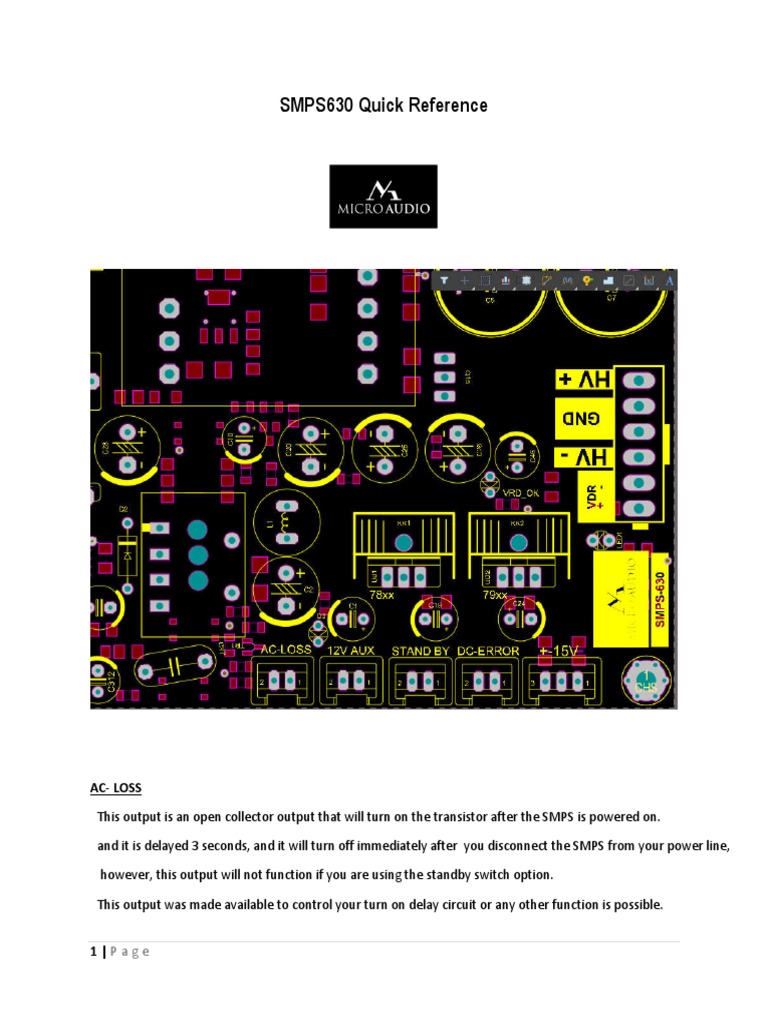 A Quick Reference Guide to the Outputs, Inputs and Functions of the ...