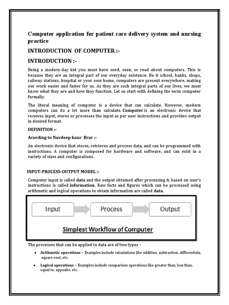 The Use of Computer | PDF | Input/Output | Computer Data Storage