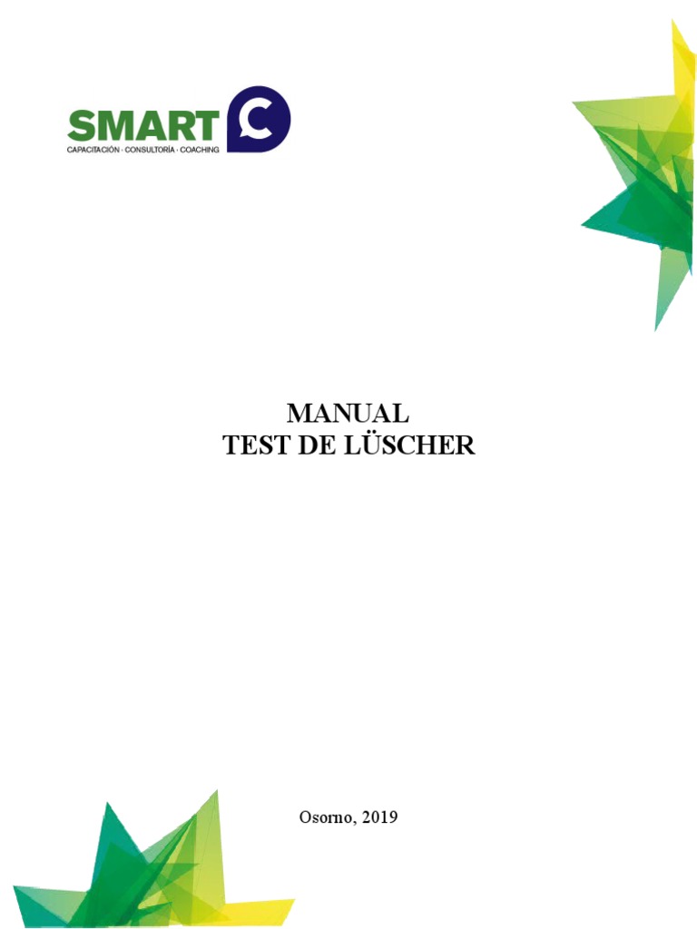 Manual Test de Luscher Oficial | PDF | Color | Azul