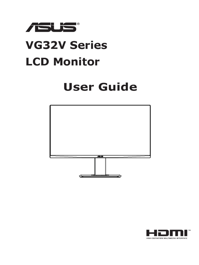VG32V Series LCD Monitor User Guide | PDF | Computer Monitor | High ...