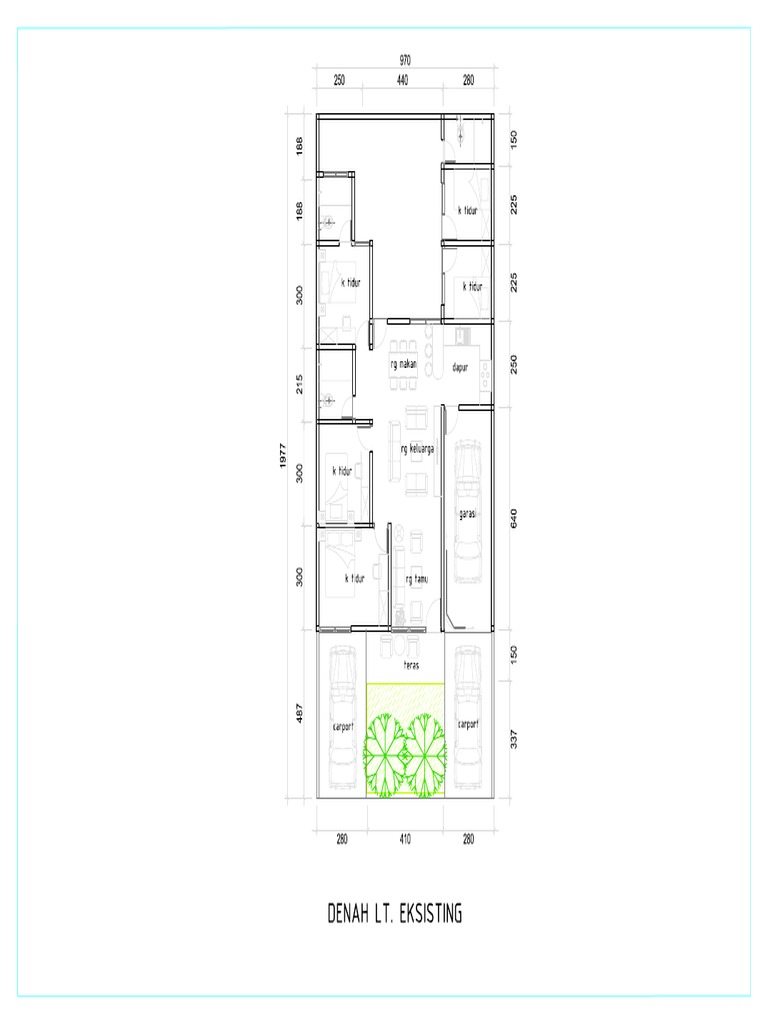 Denah Eksisting - Rev1 PDF | PDF