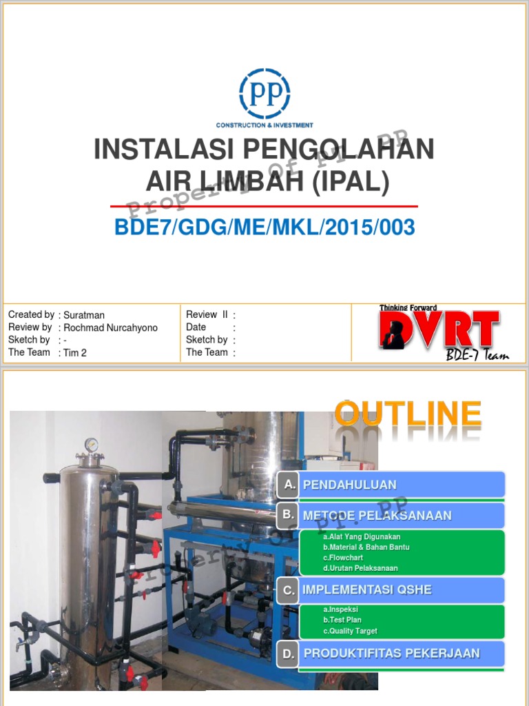 Pekerjaan IPAL | PDF