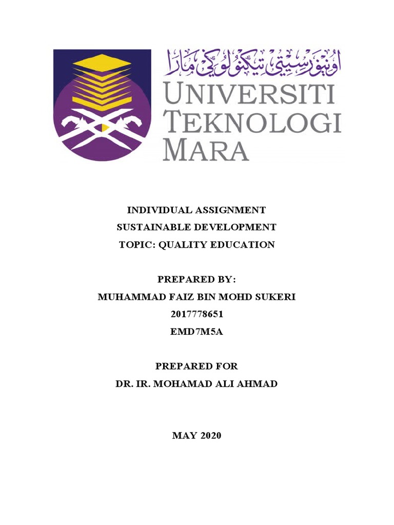 Quality Education for All | PDF | Special Education | Sustainability