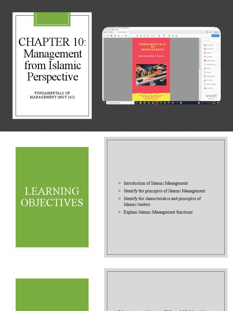 Chapter 10-Islamic Management | PDF | Goal | Muhammad