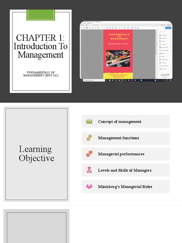 Introduction To Management: Fundamentals of Management (MGT 162) | PDF ...