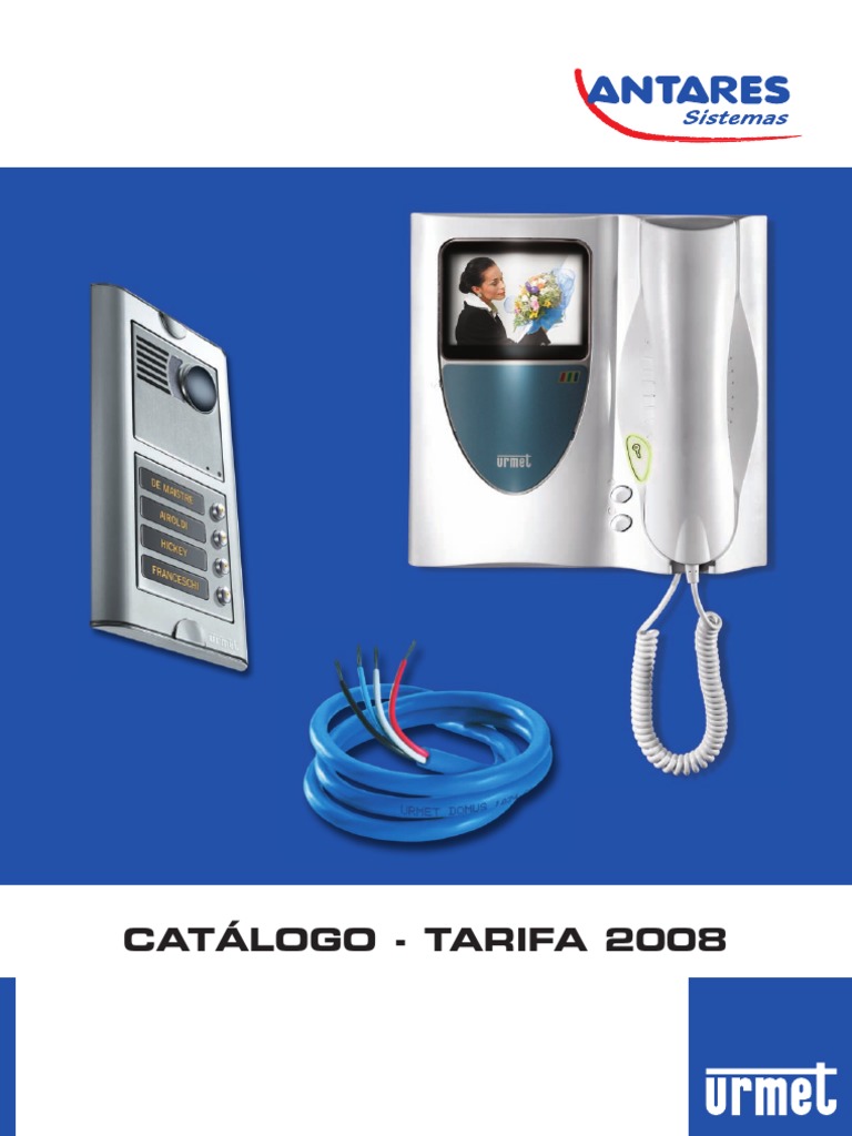 Catálogo 2008 URMET sistemas porteros | PDF | Ingenieria Eléctrica | Bienes manufacturados