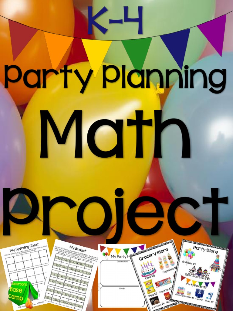 Party Planning: Math Project | PDF