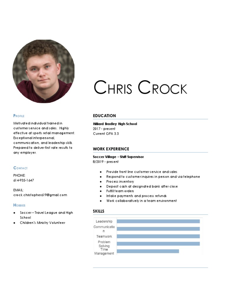 Chris Crock Resume Final | PDF