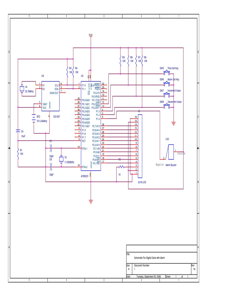 Clock Schematic | PDF