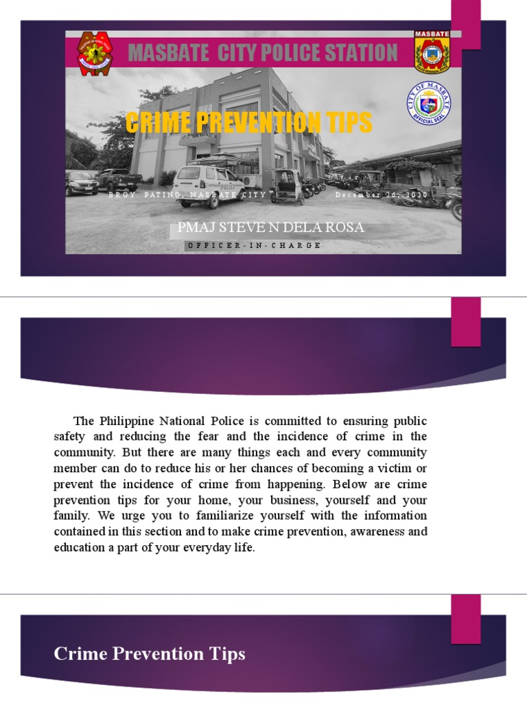 Crime Prevention Tips | PDF | Emergency | Burglary