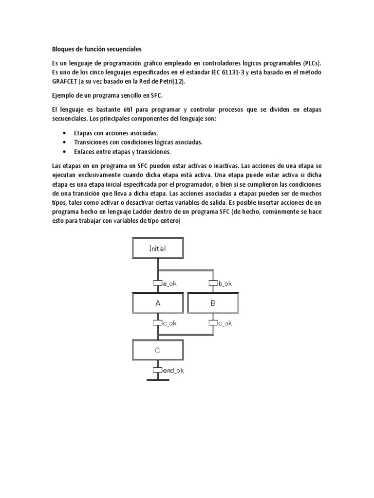 Programación SFC en PLCs | PDF | Informática