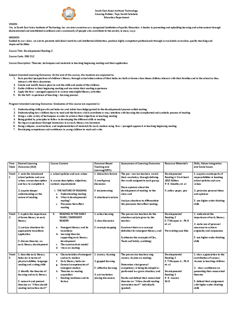Developmental Reading 2 | PDF | Literacy | Reading Comprehension