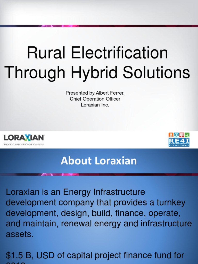 Rural Electrification Solutions by Loraxian | PDF | Rural ...