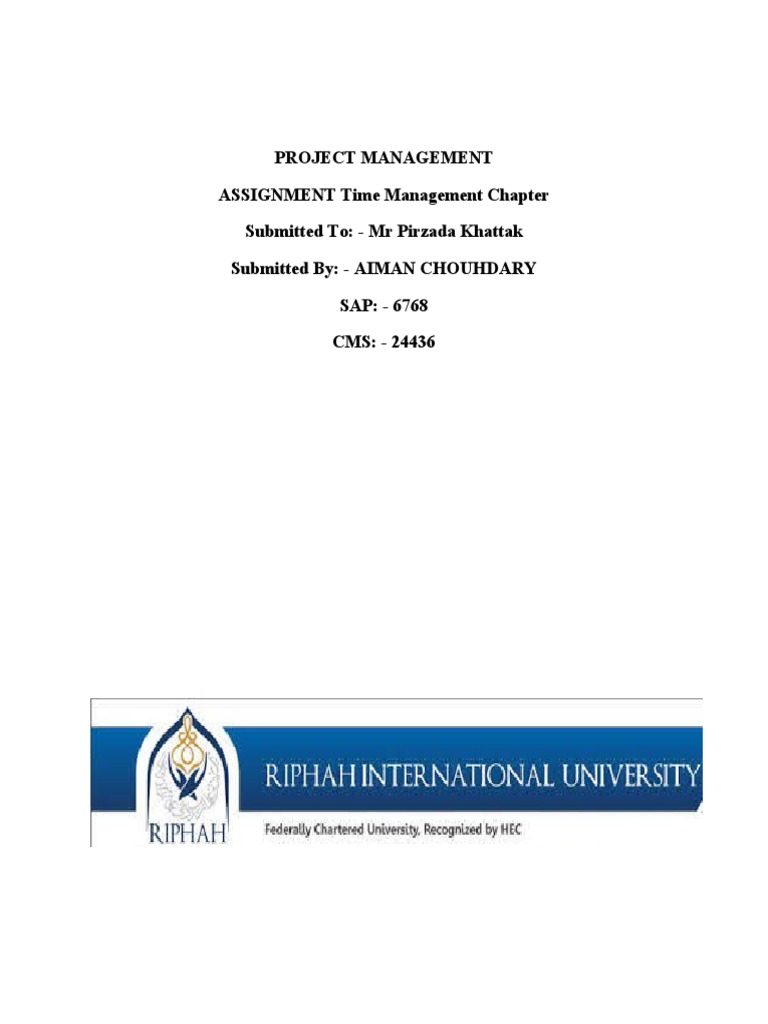 Assignment Time Management | PDF