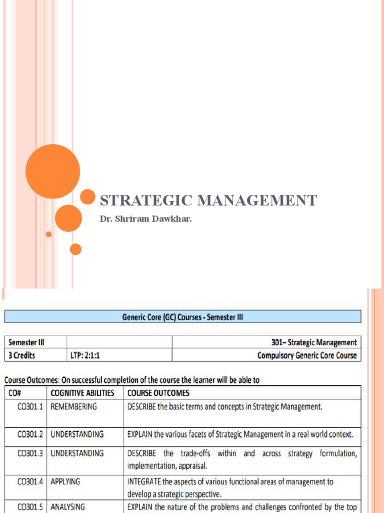 Strategic Management | PDF | Strategic Management | Swot Analysis