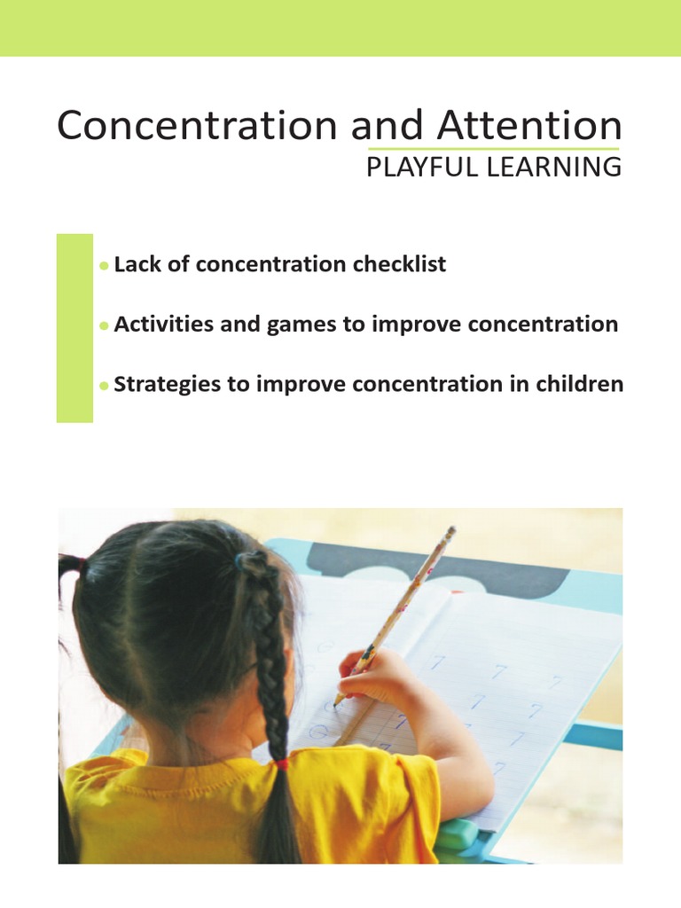 Concentration and Attention: Playful Learning | PDF | Sleep | Attention