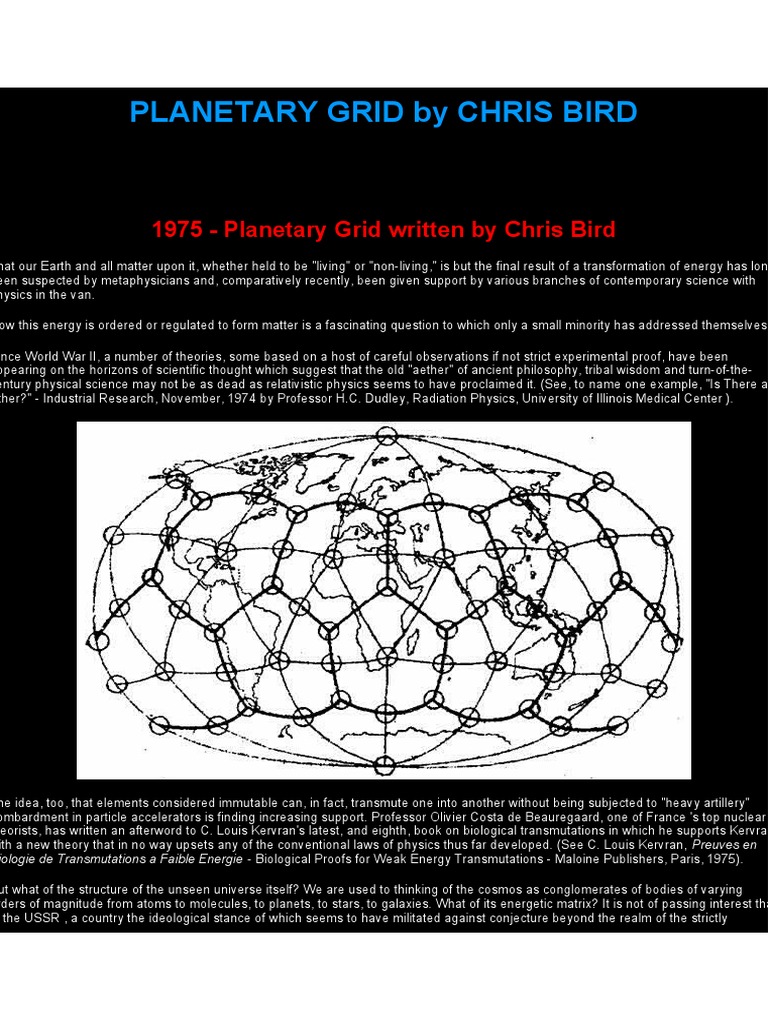 PLANETARY GRID by CHRIS BIRD | PDF | Earth | Geology