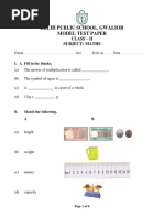 Class 2 Maths Question Paper PDF | PDF | Geometric Shapes | Elementary ...