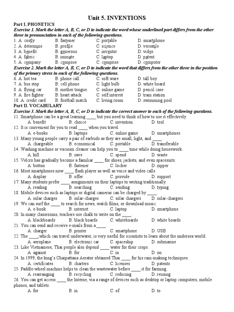 PRACTICE EXERCISES Unit 5 | PDF | Coca Cola | Computing And Information ...