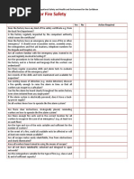 Fire Safety Maintenance Checklist | PDF | Firefighting | Fires
