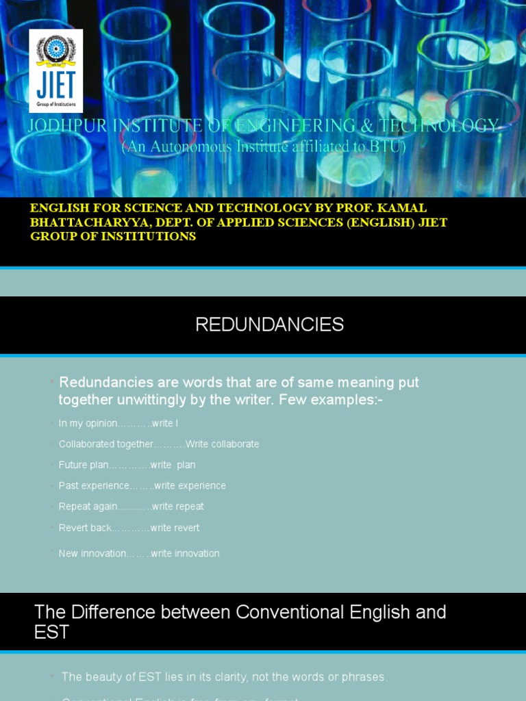 English For Science and Technology | PDF | English Language | Cognition