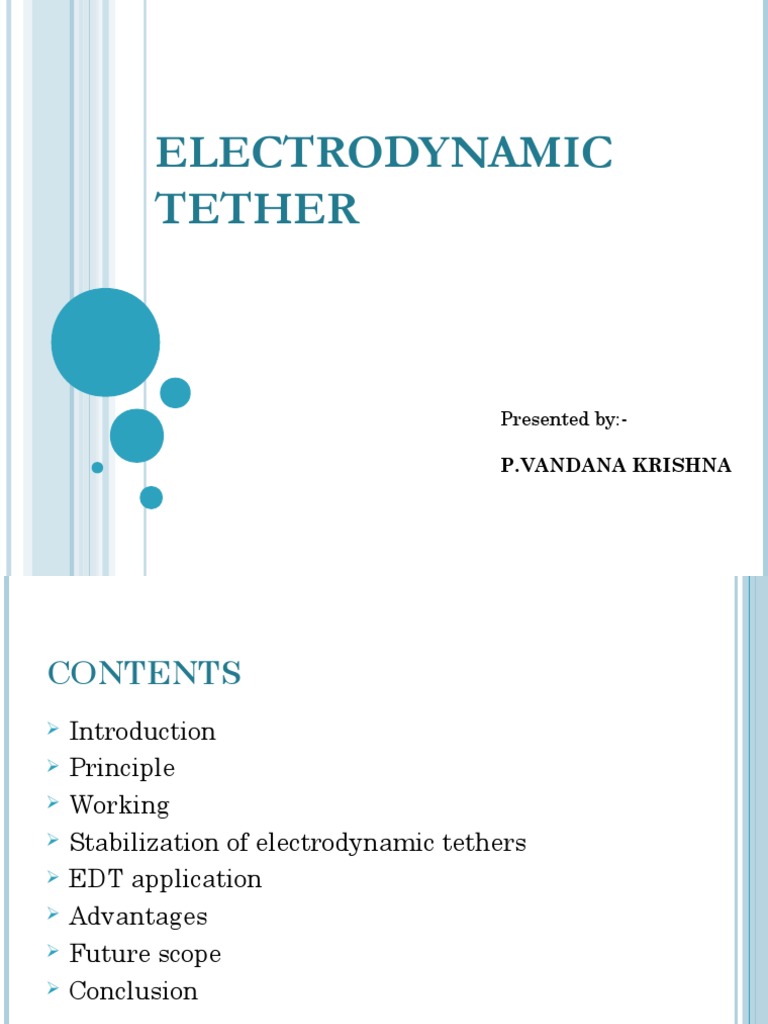 Electrodynamic Tethers for Satellites | PDF | Spacecraft Propulsion ...