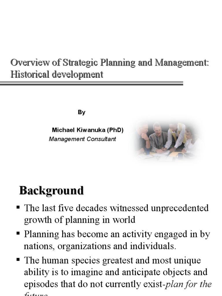 Overview of Strategic Planning | PDF | Strategic Planning | Strategic ...
