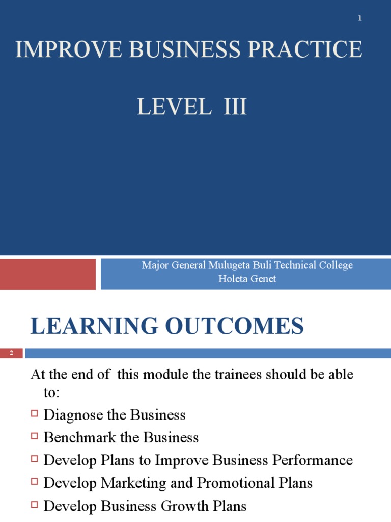 Business Practice Improvement Strategies | PDF | Benchmarking ...